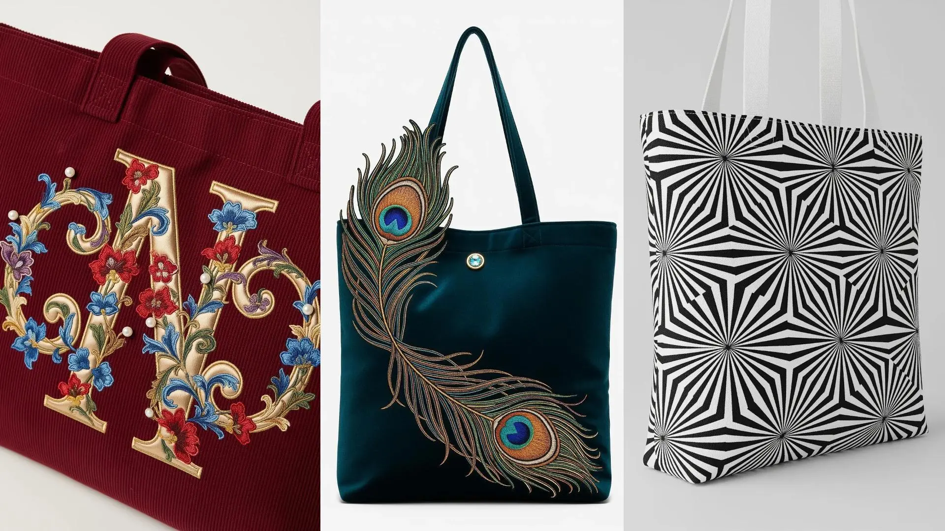 25 Tote Bag Embroidery Ideas That Turn Your Daily Work Bag Into Custom ...